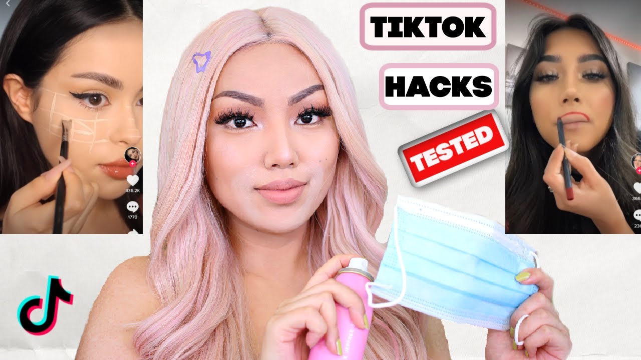Full Face Using Viral TIKTOK Makeup Hacks(ft. SHEGLAM)