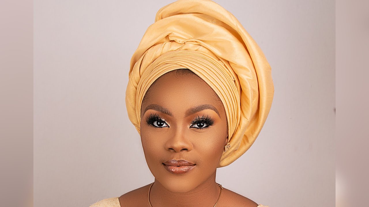 How To Tie A Turban Using Rawsilk | Nigerian Turban Tutorial